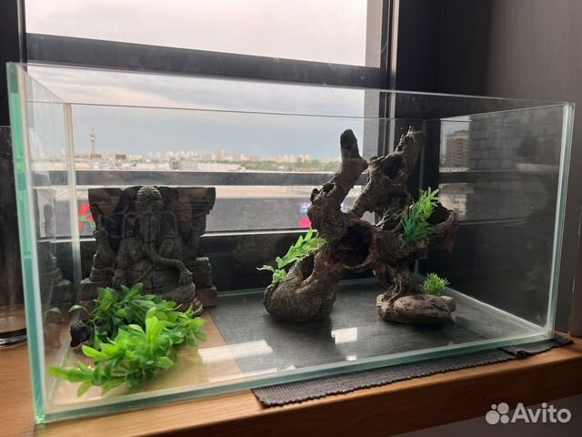 Аквариум 50л с декором